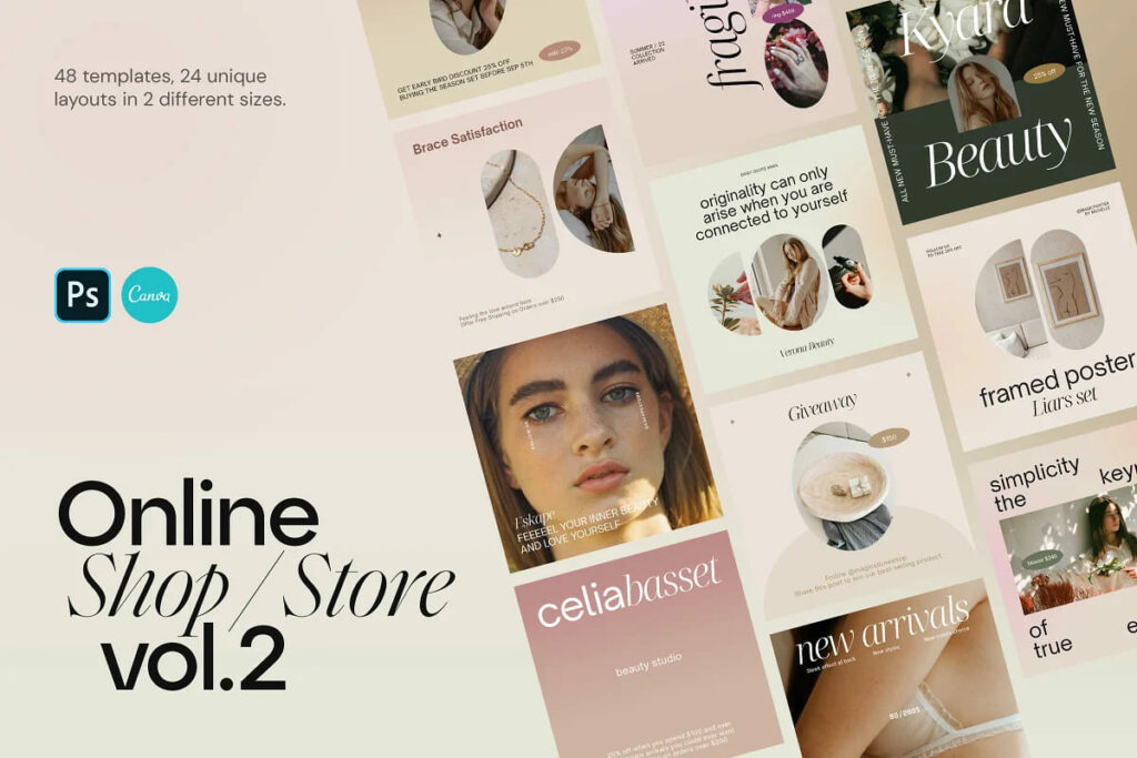 Instagram BUNDLE - Canva & PS – MasterBundles