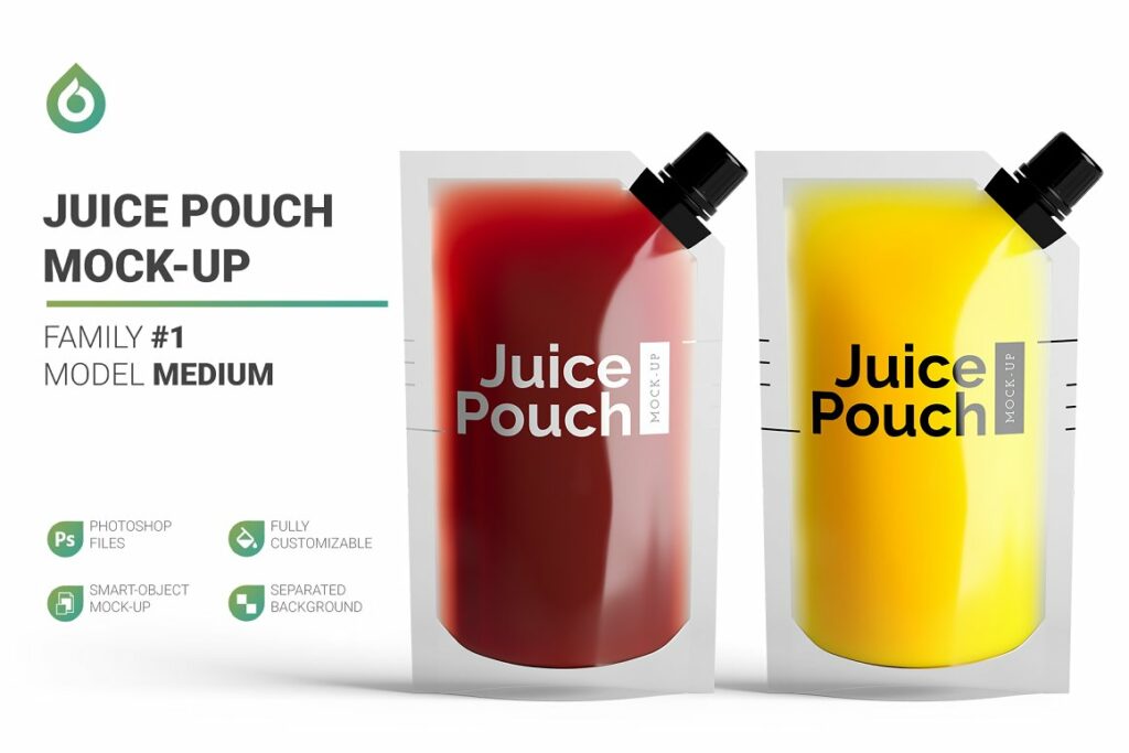 Juice Doypack Pouch Mockup – MasterBundles