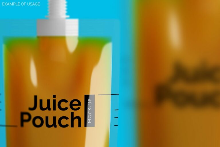 Juice Doypack Pouch Mockup PSD – MasterBundles