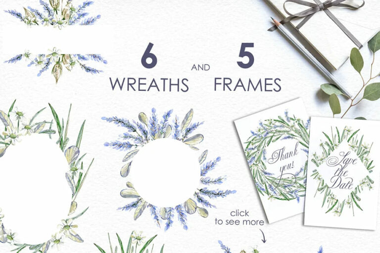 Lavender Watercolor Clipart Set – MasterBundles