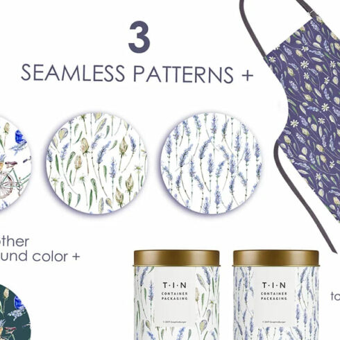 Lavender Watercolor Clipart Set | Master Bundles