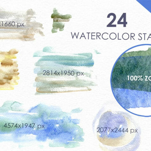 Lavender Watercolor Clipart Set | Master Bundles