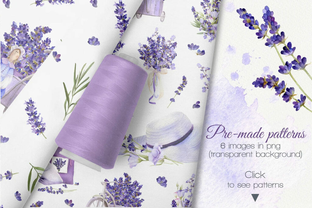 Lilac Provence Watercolor Collection – MasterBundles