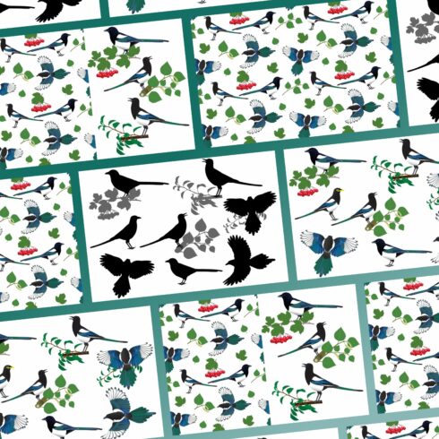 Magpie Pattern | MasterBundles