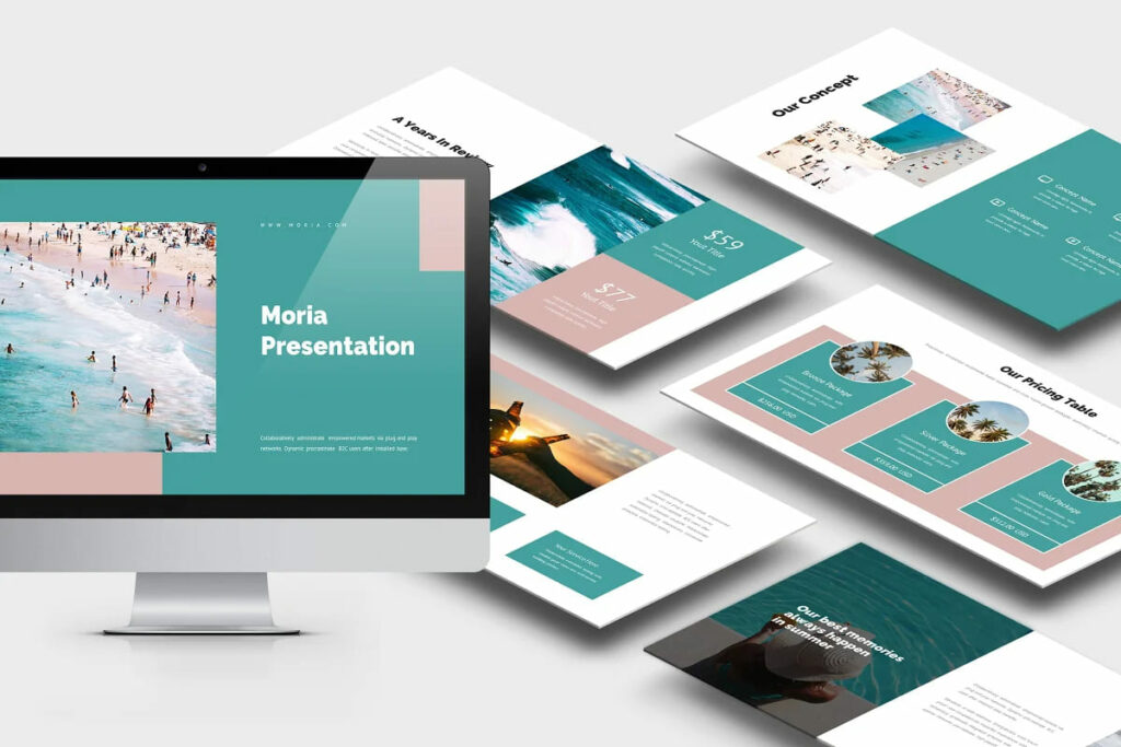 Moria: Summer Theme PowerPoint Template – MasterBundles