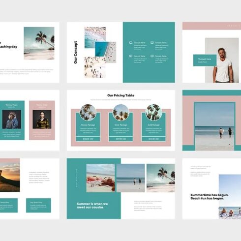 Moria: Summer Theme PowerPoint Template | Master Bundles