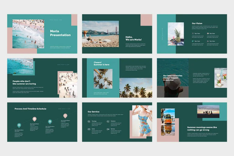 Moria: Summer Theme PowerPoint Template – MasterBundles
