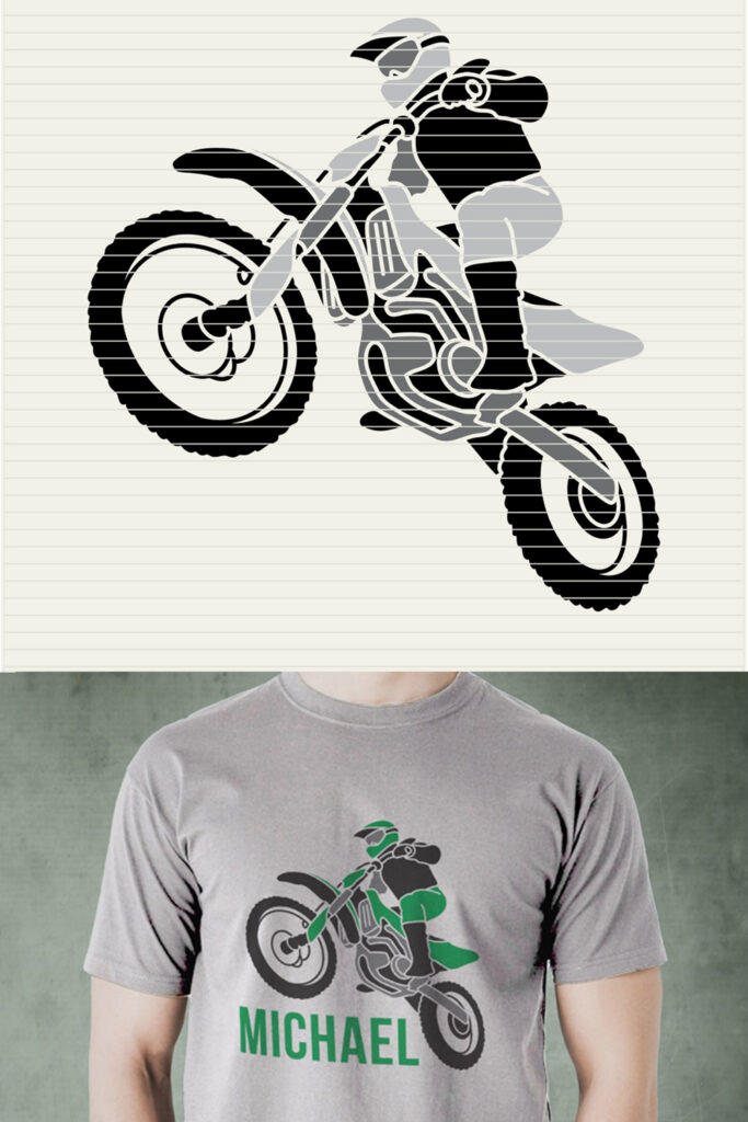 Motocross Dirt Bike Design - SVG DXF PNG Files For Crafters – MasterBundles