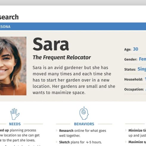 Persona Slides for User Research | Master Bundles