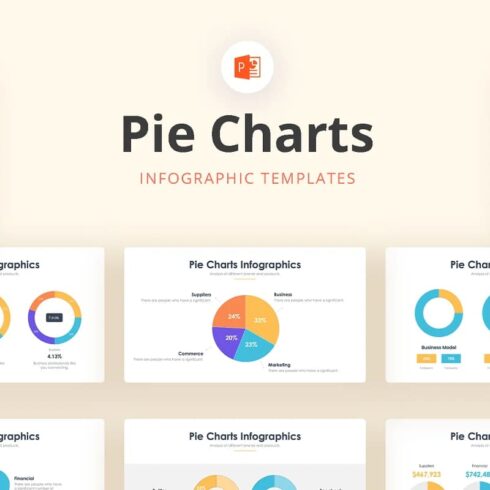 Pie Charts Infographics - PowerPoint | Master Bundles