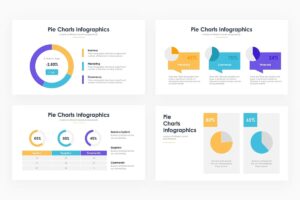 Pie Charts Infographics - PowerPoint – MasterBundles