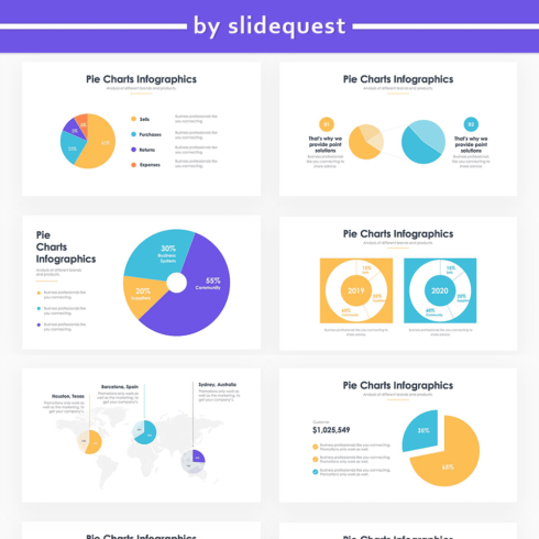 Pie Charts Infographics - PowerPoint – MasterBundles