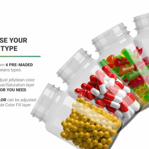 Vitamins Bottle Mockup | MasterBundles