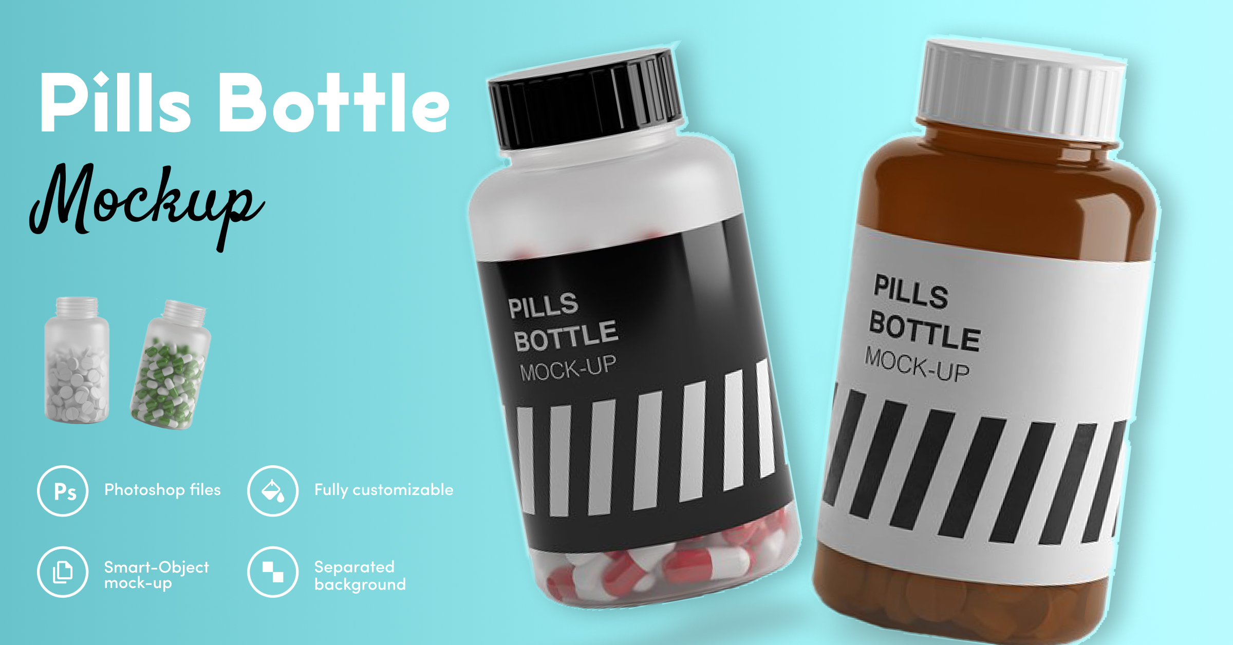 Pills Bottle Mockup – MasterBundles