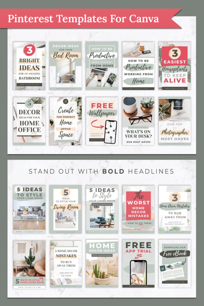 Pinterest Templates For Canva – MasterBundles