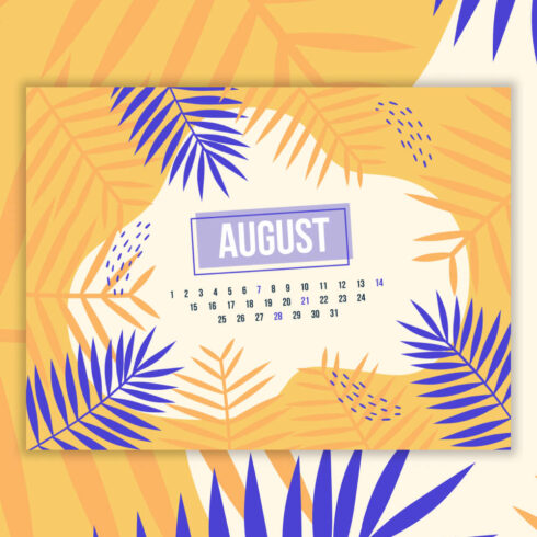 Free Editable August Printable Calendar | Master Bundles