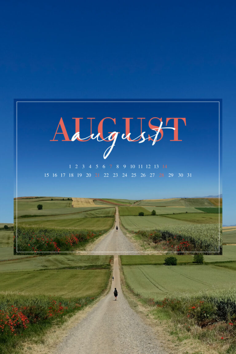 Free Editable Calendar Road In Fields – MasterBundles
