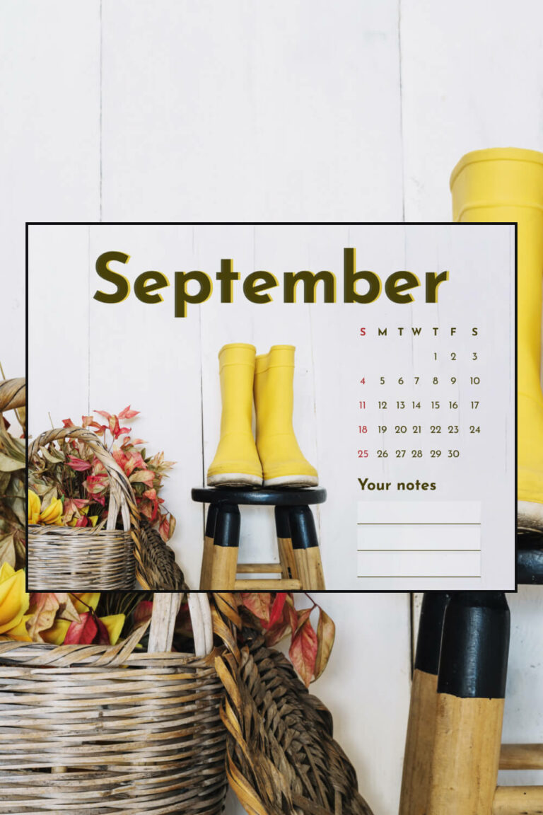 Free Editable Printable September Calendar – MasterBundles