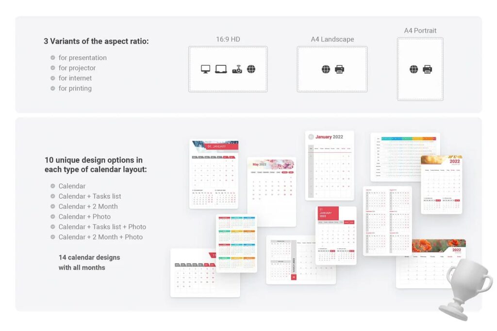 Powerpoint Calendar Templates – MasterBundles