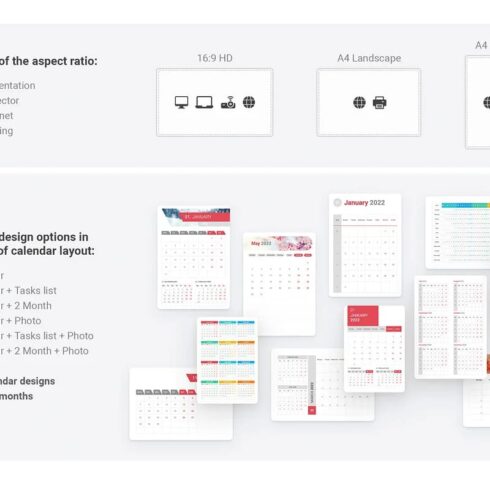 Powerpoint Calendar Templates | Master Bundles