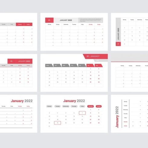 Powerpoint Calendar Templates | Master Bundles