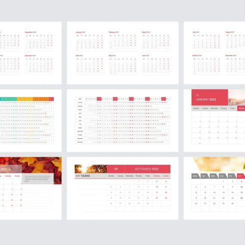 Powerpoint Calendar Templates | Master Bundles
