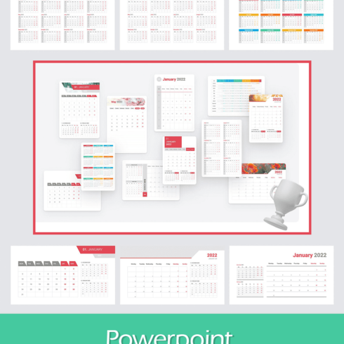 Powerpoint Calendar Templates | Master Bundles
