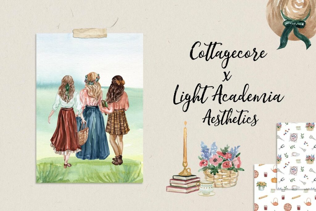 Cottagecore & Light Academia Set | MasterBundles