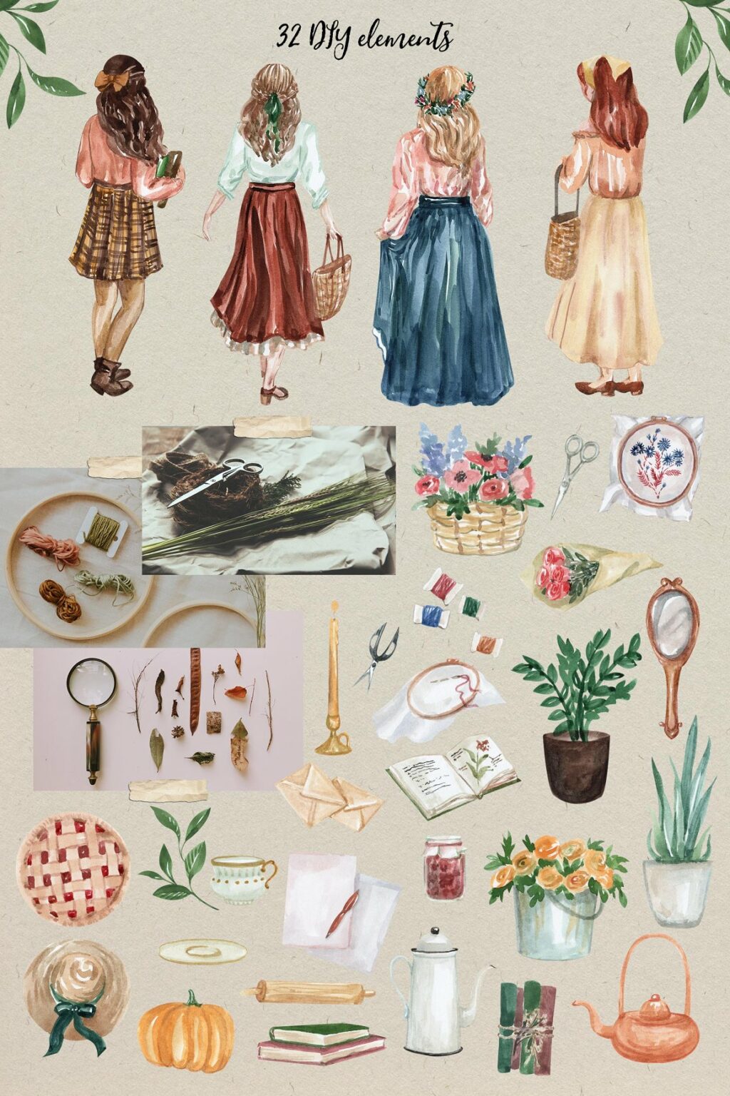 Cottagecore & Light Academia Set | MasterBundles