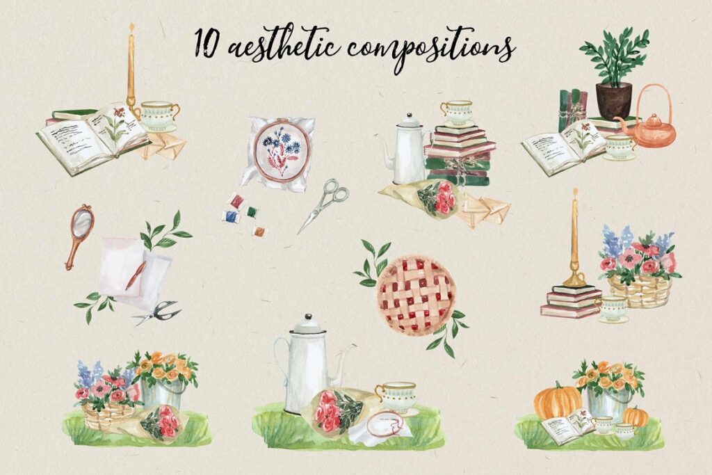 Cottagecore & Light Academia Set | MasterBundles