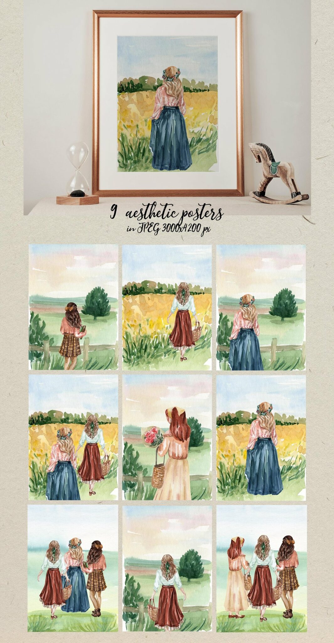 Cottagecore & Light Academia Set | MasterBundles