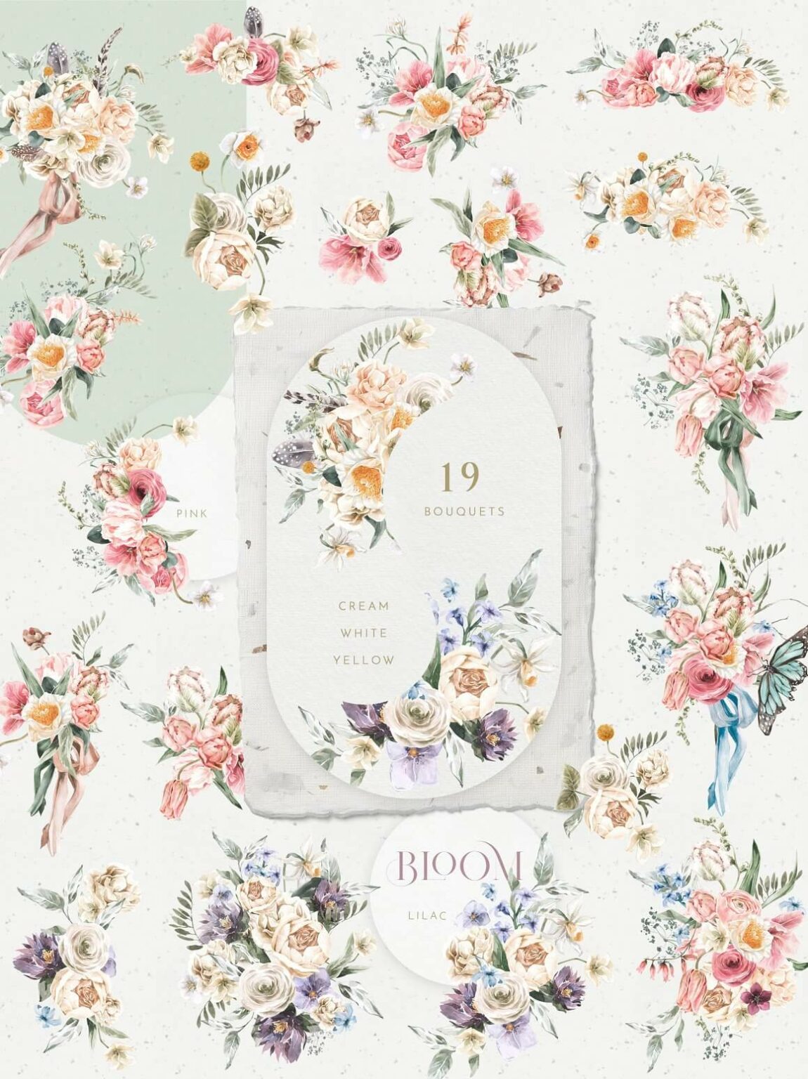 -20% Bloom Floral Watercolor Bundle – MasterBundles