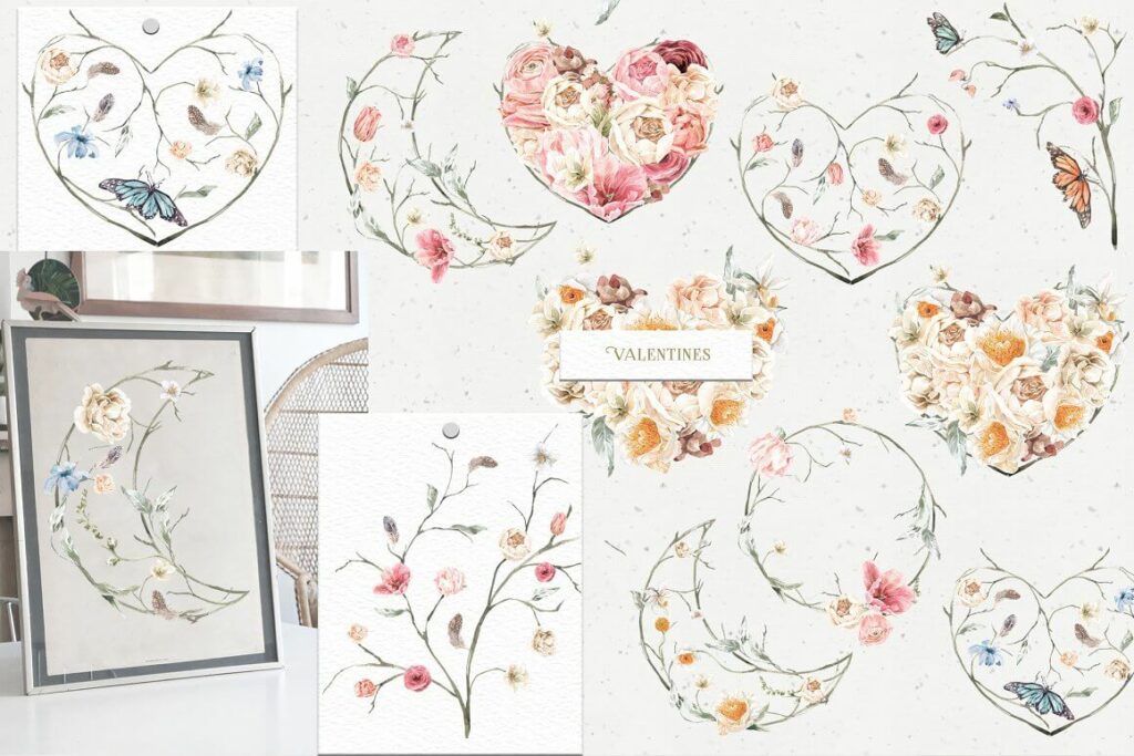 -20% Bloom Floral Watercolor Bundle – MasterBundles