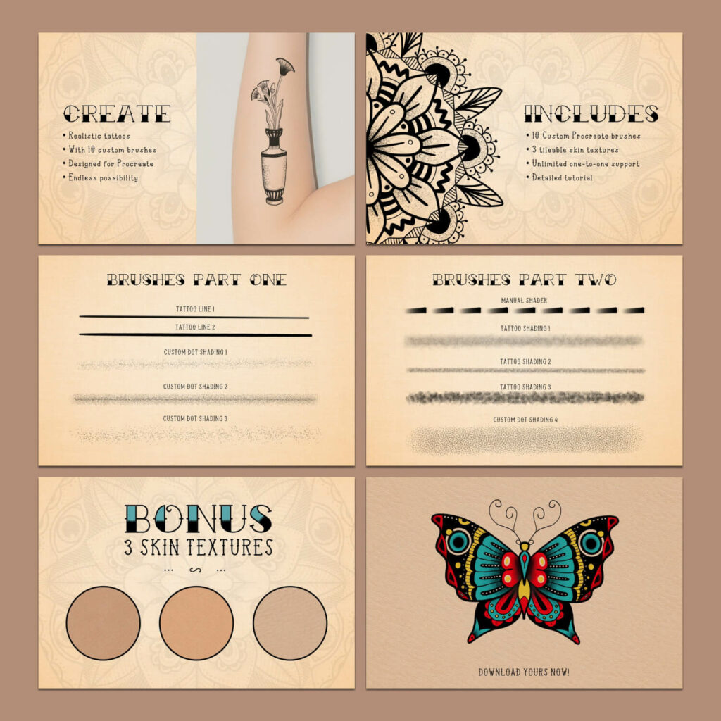 Procreate Inks Tattoo Brushes – MasterBundles