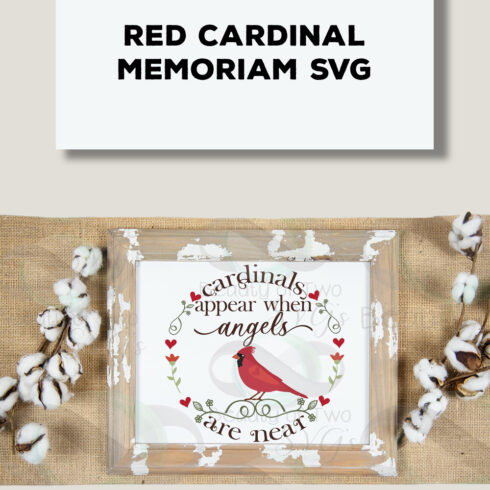 Red Cardinal Angel Memoriam SVG | Master Bundles