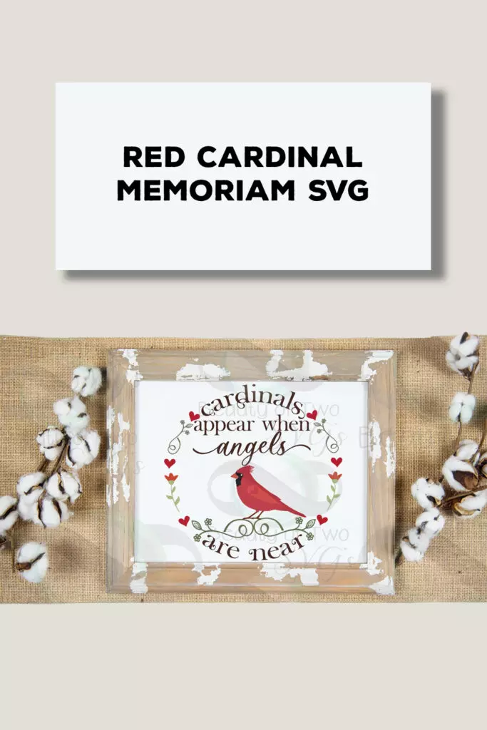 Red Cardinal Angel Memoriam SVG – MasterBundles
