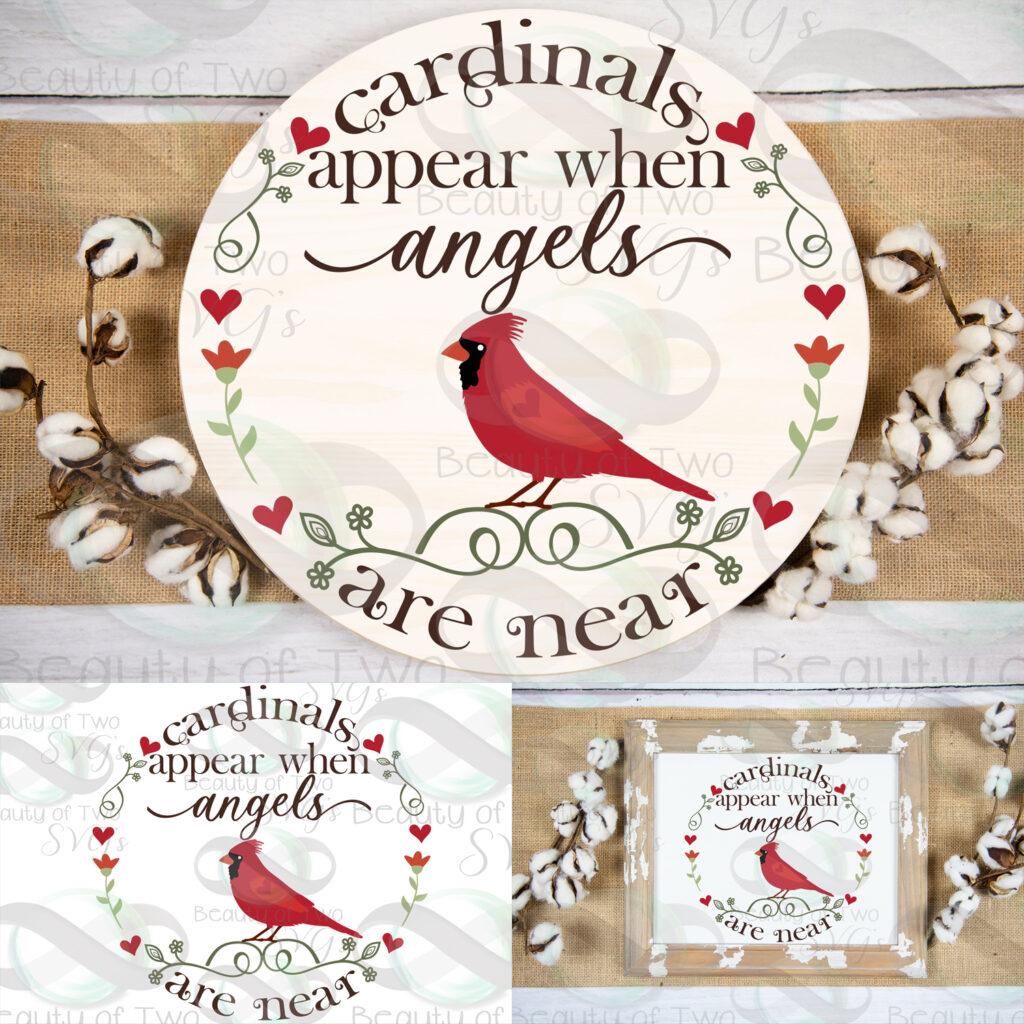 Red Cardinal Angel Memoriam SVG – MasterBundles