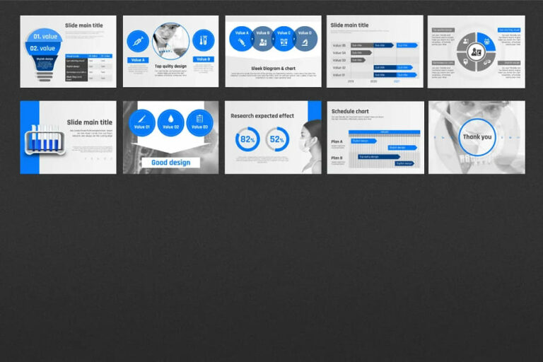 Research Data PPT Template – MasterBundles