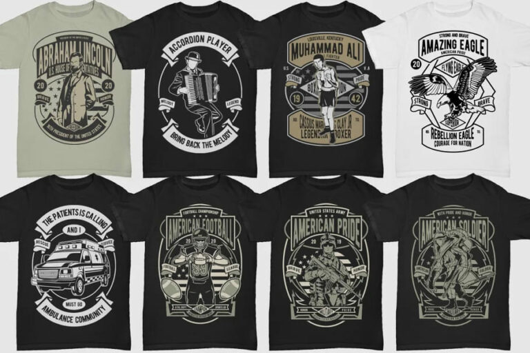 250 Retro T-shirt Designs Bundle #4 – MasterBundles
