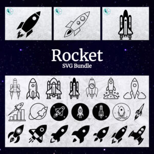 Rocket SVG Bundle, Space Rocket Svg, Spaceship Svg – MasterBundles