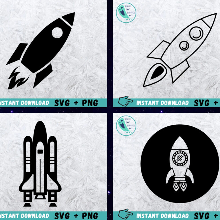 Rocket SVG Bundle, Space Rocket Svg, Spaceship Svg – MasterBundles