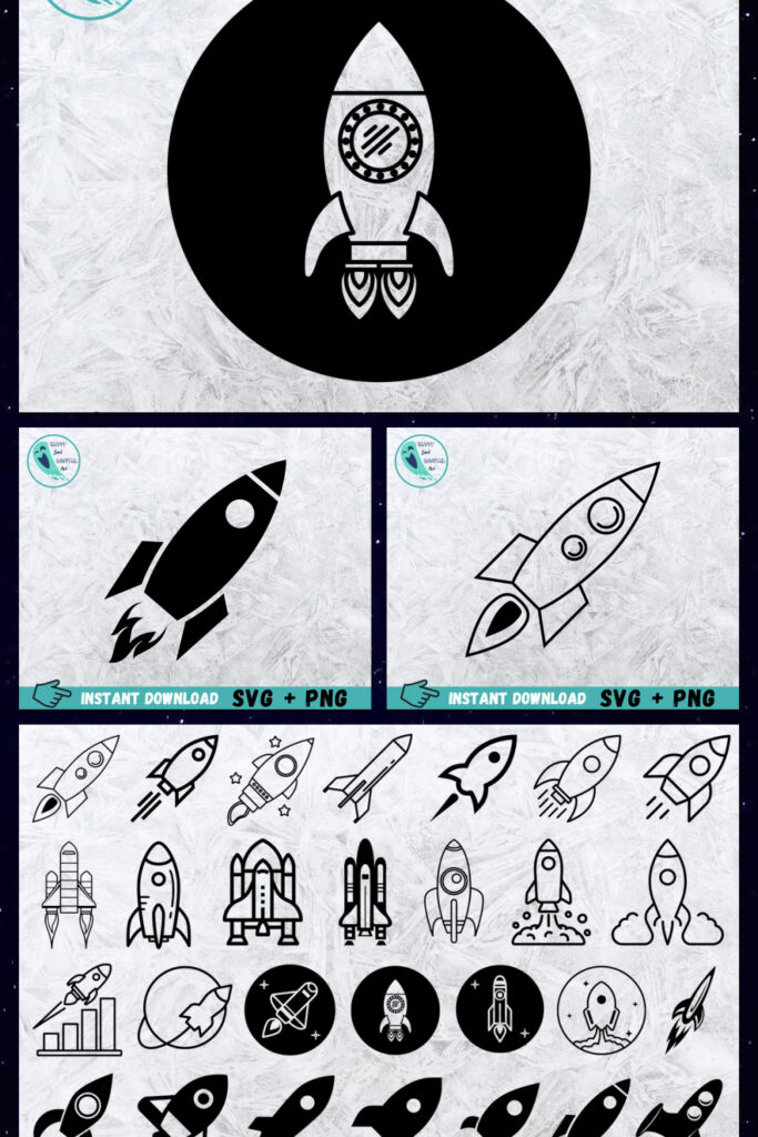 Rocket SVG Bundle, Space Rocket Svg, Spaceship Svg – MasterBundles