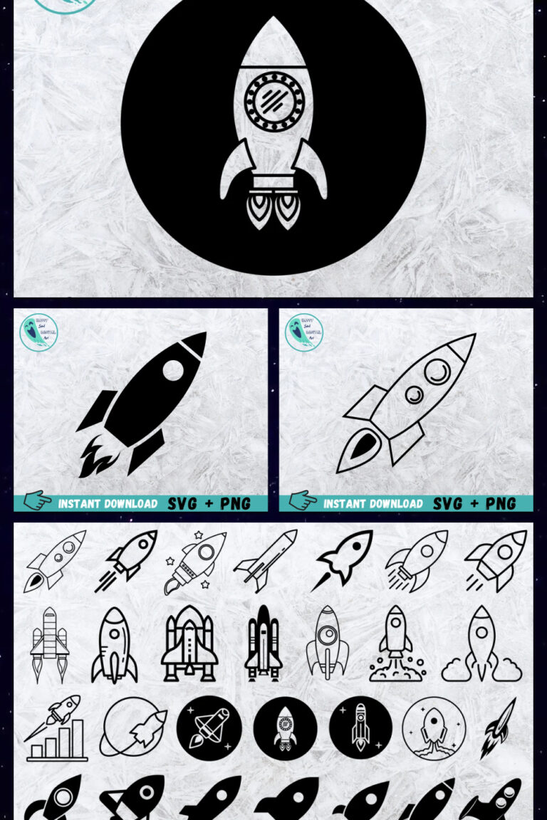 Rocket SVG Bundle, Space Rocket Svg, Spaceship Svg – MasterBundles