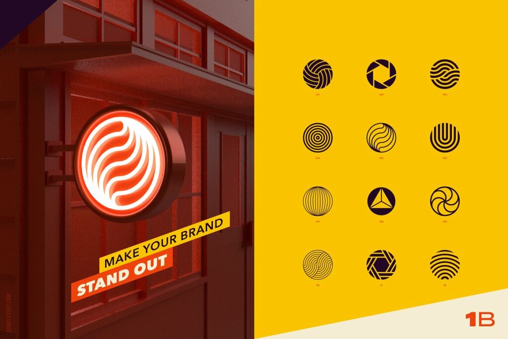 96 Logo Marks & Geometric Shapes – MasterBundles