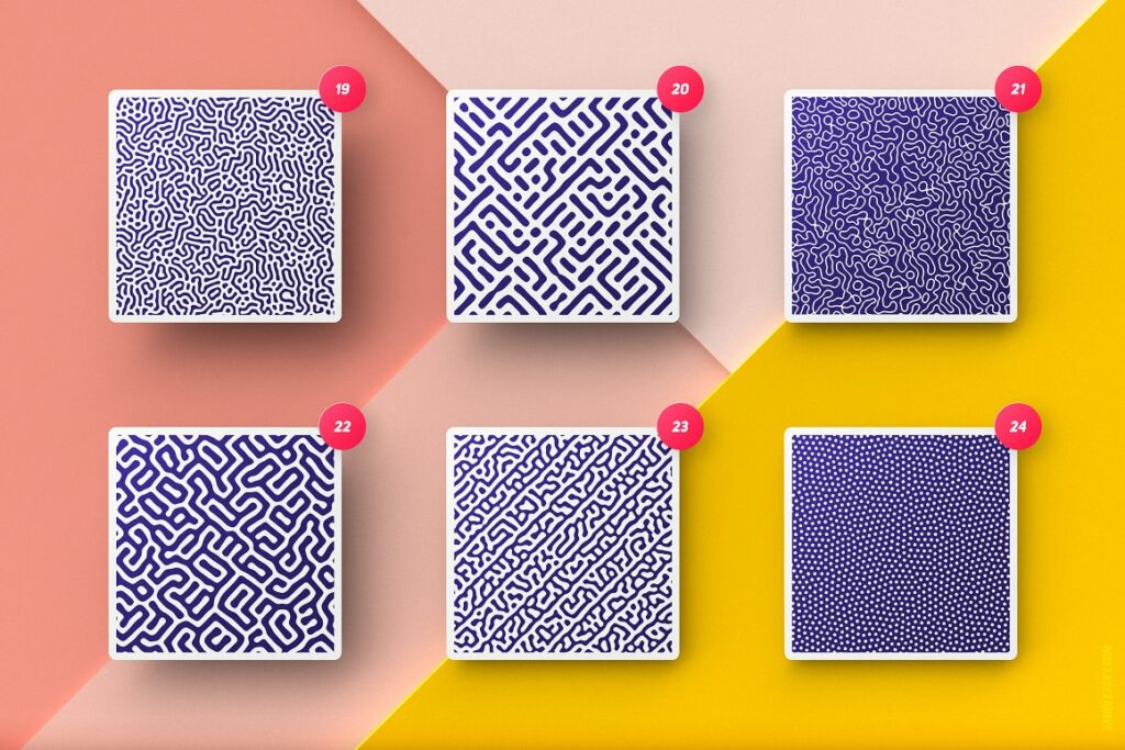 120 Organic Patterns And Brushes – MasterBundles