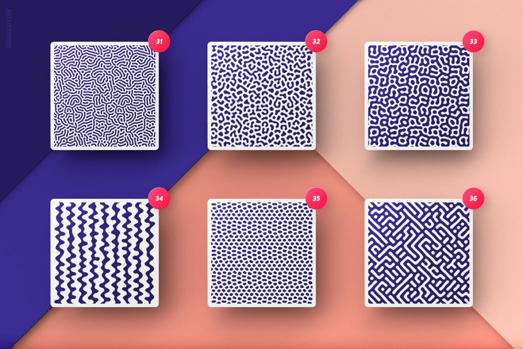 120 Organic Patterns And Brushes – MasterBundles