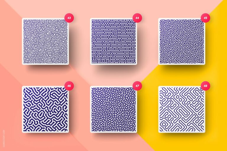 120 Organic Patterns And Brushes – MasterBundles