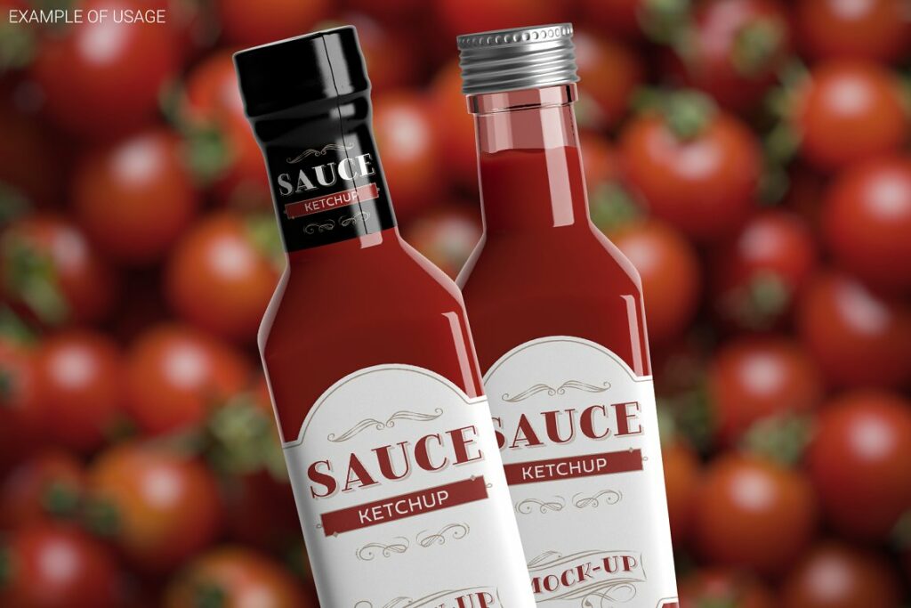 Sauce Bottle Mockup – MasterBundles