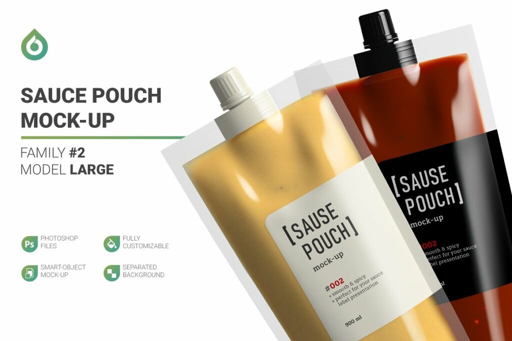 Sauce Doypack Pouch Mockup – MasterBundles