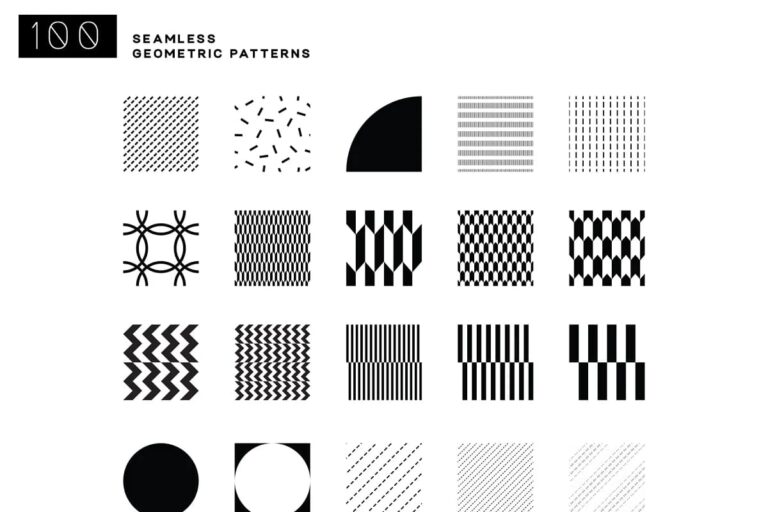 Seamless Geometric Patterns Bundle Masterbundles 